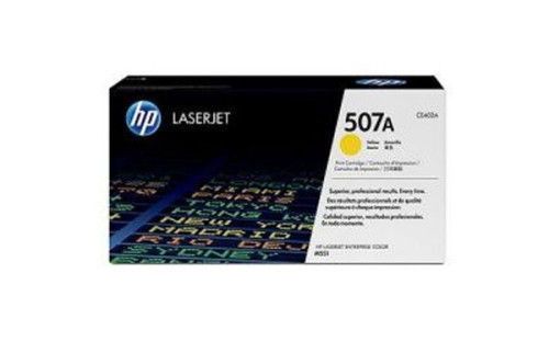 Toner HP jaune d'origine 507A pour imprimante HP Laserjet Pro 500 MFP ...