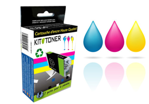 Cartouche d'encre compatible couleur 28 pour imprimante HP PSC 1215 all ...