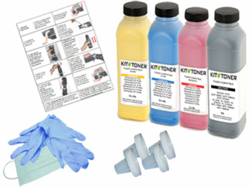Kit de recharge toner compatible 4 couleurs 201X pour HP CF400A, CF401A ...