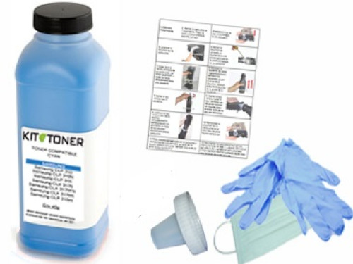 Kit de recharge toner compatible Cyan pour imprimante HP Color LaserJet ...